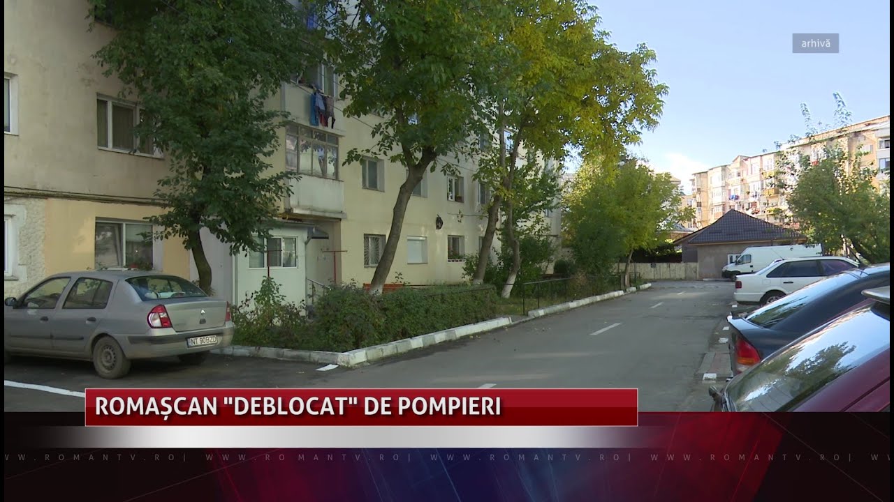 Romașcan „deblocat” de pompieri » Roman TV